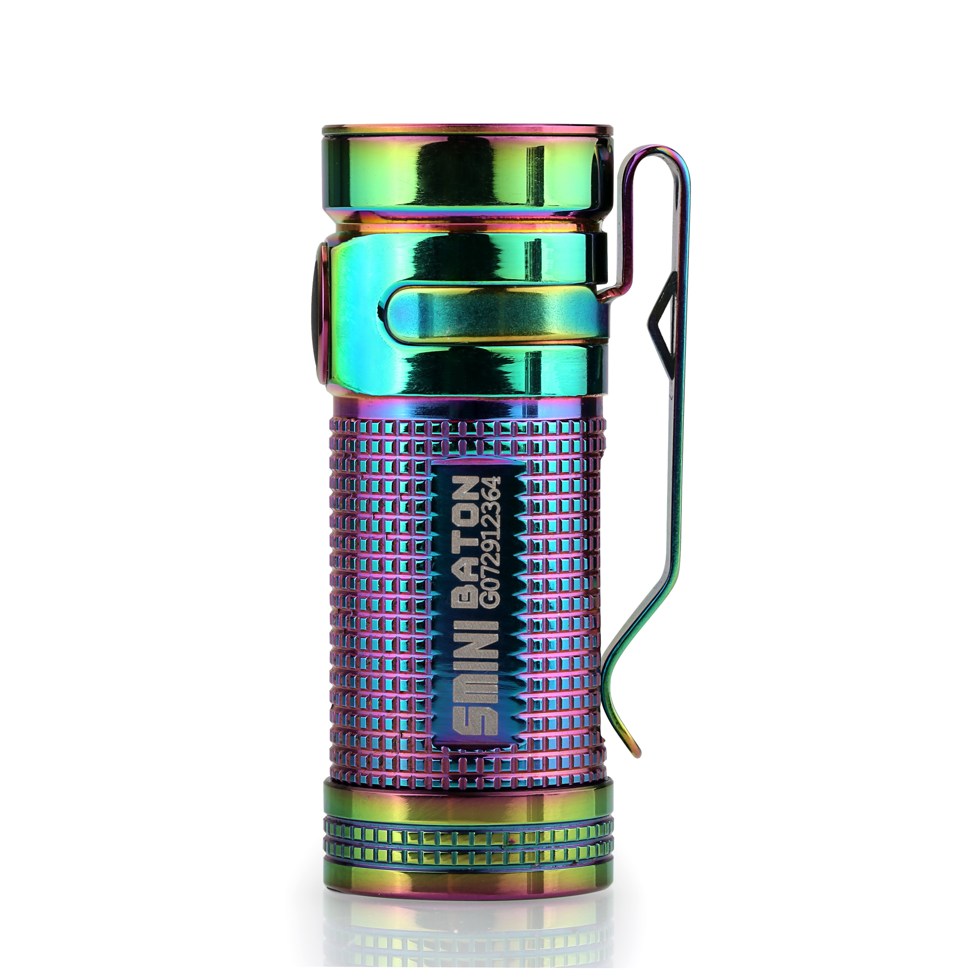 Olight S Mini Baton Titanium Rainbow PVD Cree XM-L2 Cool White LED ...