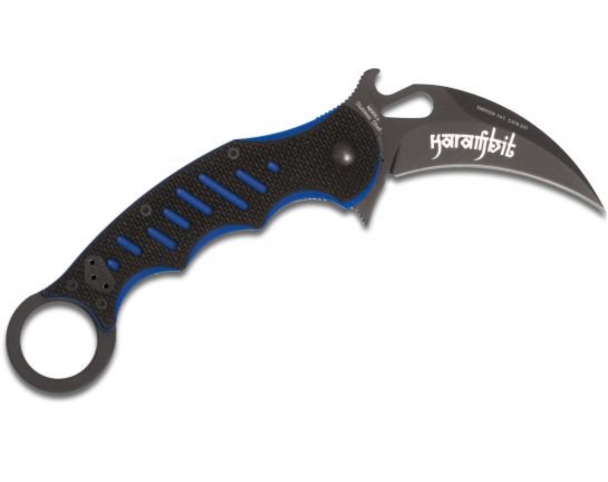 Fox Knives Limited Ed. Karambit Fine Edge Folder 3.14″ Blade Black/Blue ...