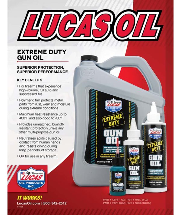 Lucas Oil Products, Inc. Extreme Duty Gun Oil, Liquid, 1oz Gun Oil 20 ...