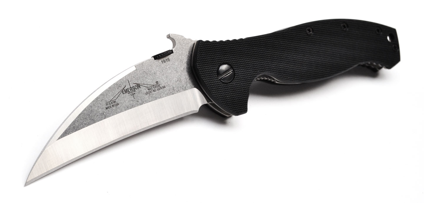 Emerson Knives P-SARK Police Search and Rescue Knife Stone Washed Blade ...