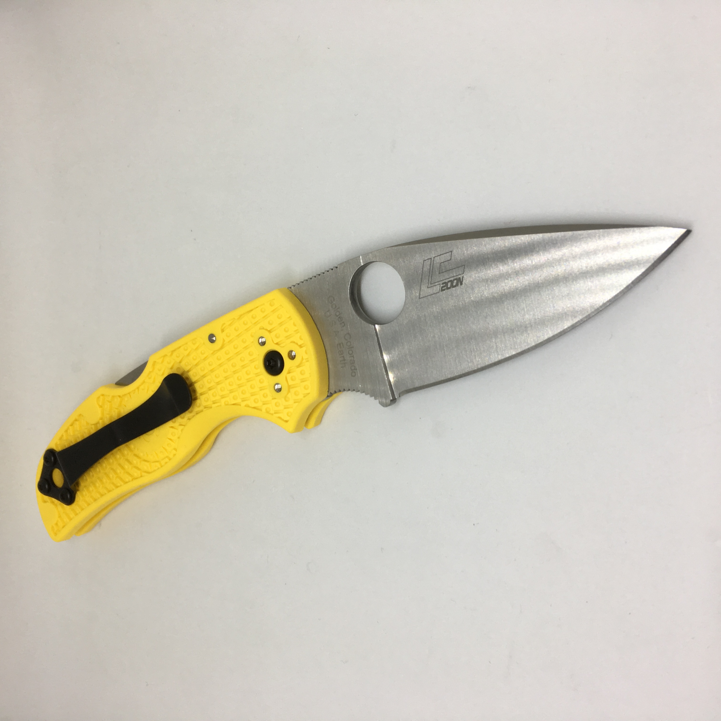 Spyderco Native 5 Salt Folding Knife LC200N Satin PlainEdge Blade ...