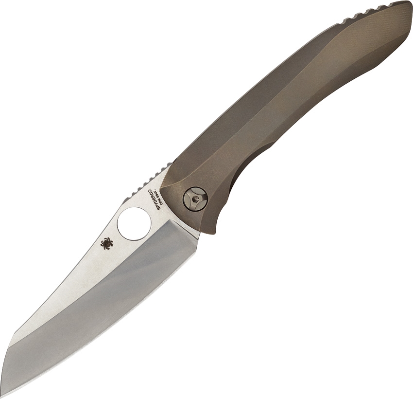 Spyderco Paysan Folder 3.88 in CPM S90V(420V) Plain Edge Titanium ...