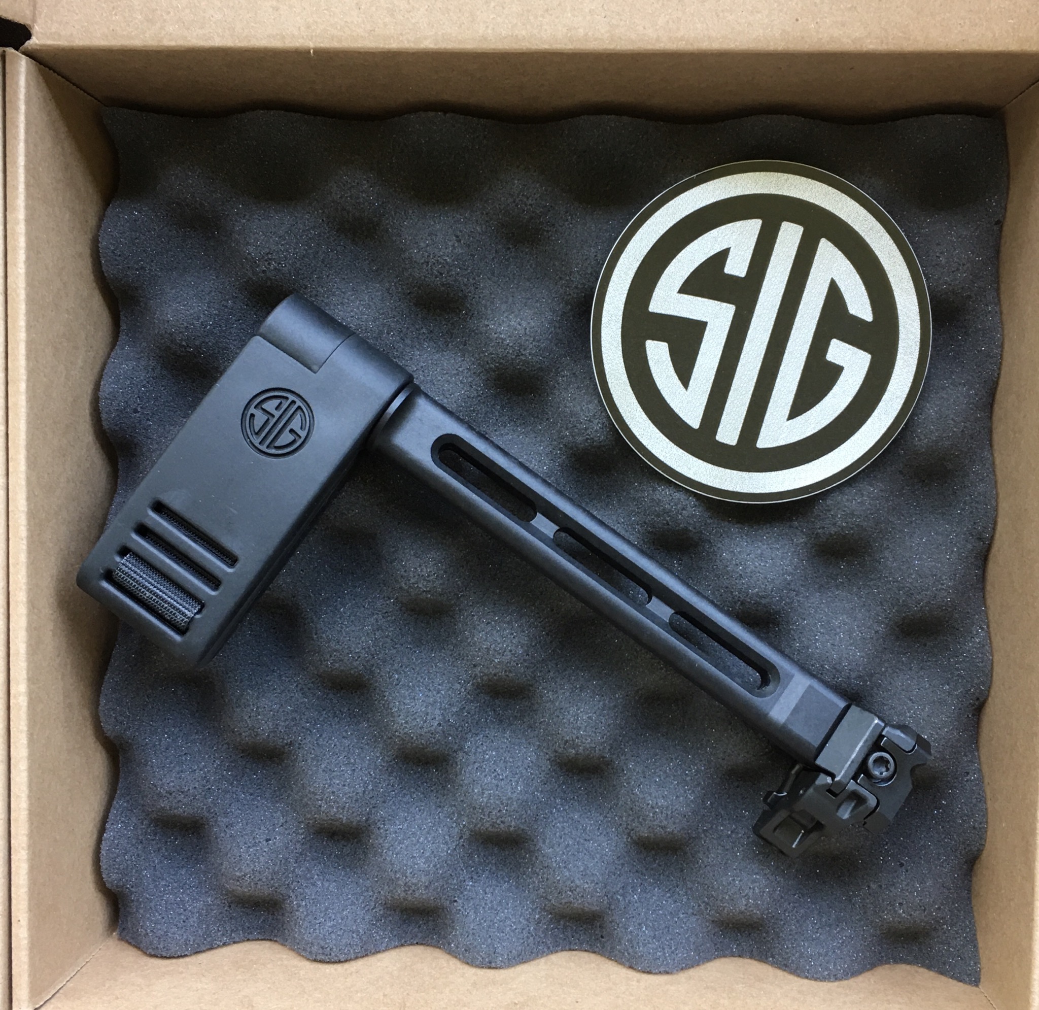 Sig Sauer PCB Pivoting Contour Brace Folding Stabilizing Brace Fits MCX ...