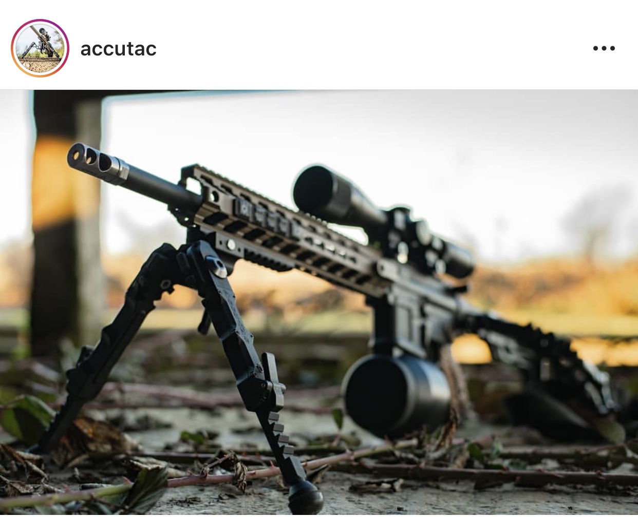 Accu Tac BR 4 G2 Quick Detach Small Rifle Bipod Black Finish BRB G200