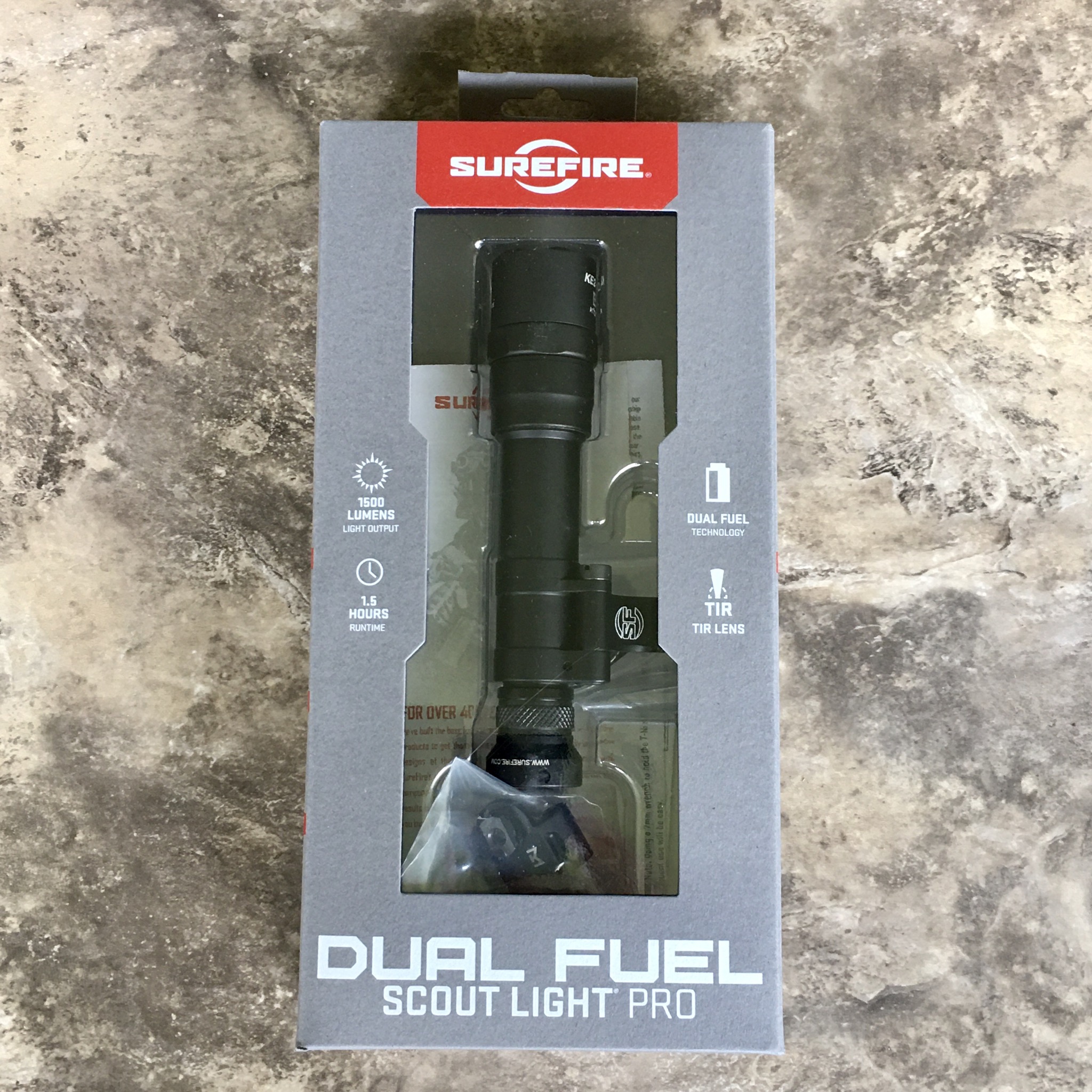 Surefire M640DF Scout Pro Flashlight LED 1500 Lumens Black Finish ...