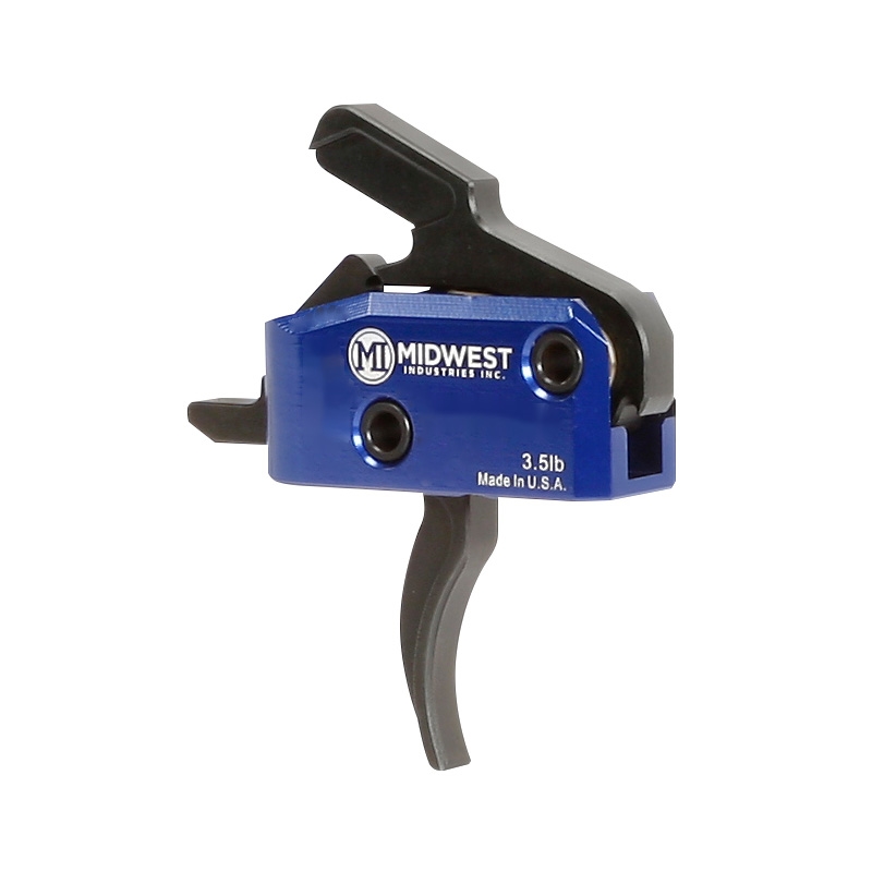 Midwest Industries Enhanced Single Stage Curved Trigger Blue Finished 3 ...