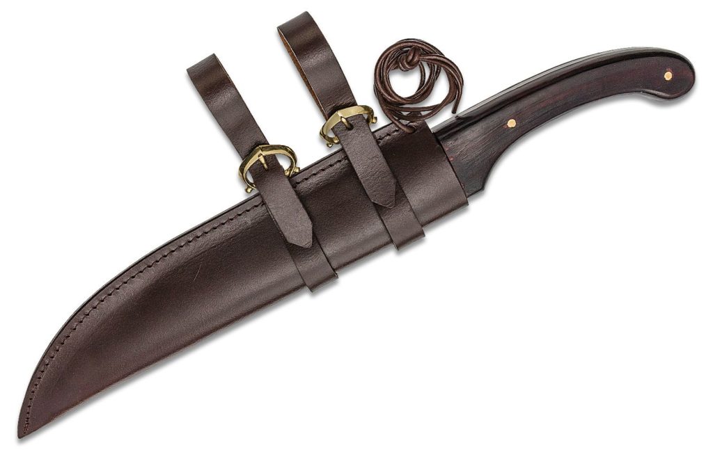 COLD STEEL WOODMANS SAX SEAX 1055 CARBON FIXED BLADE KNIFE WITH SHEATH ...